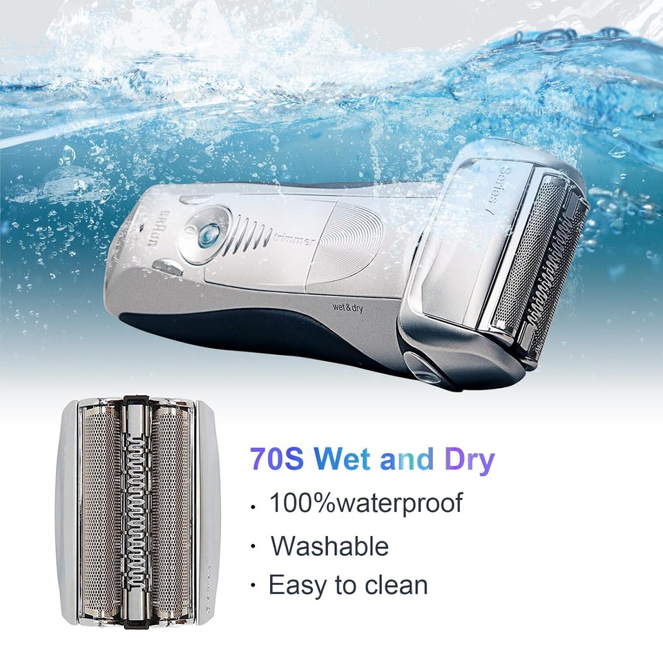 70S Replacement Head Compatible for Braun Series 7 Foil Blade 720 730 735 750 | eBay