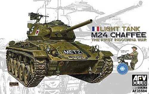 AFVClub M24 Chaffee Tank - Plastic Model Military Vehicle Kit - 1/35 ...