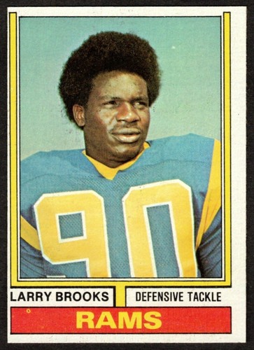 1974 Topps Larry Brooks #493 Los Angeles Rams | eBay