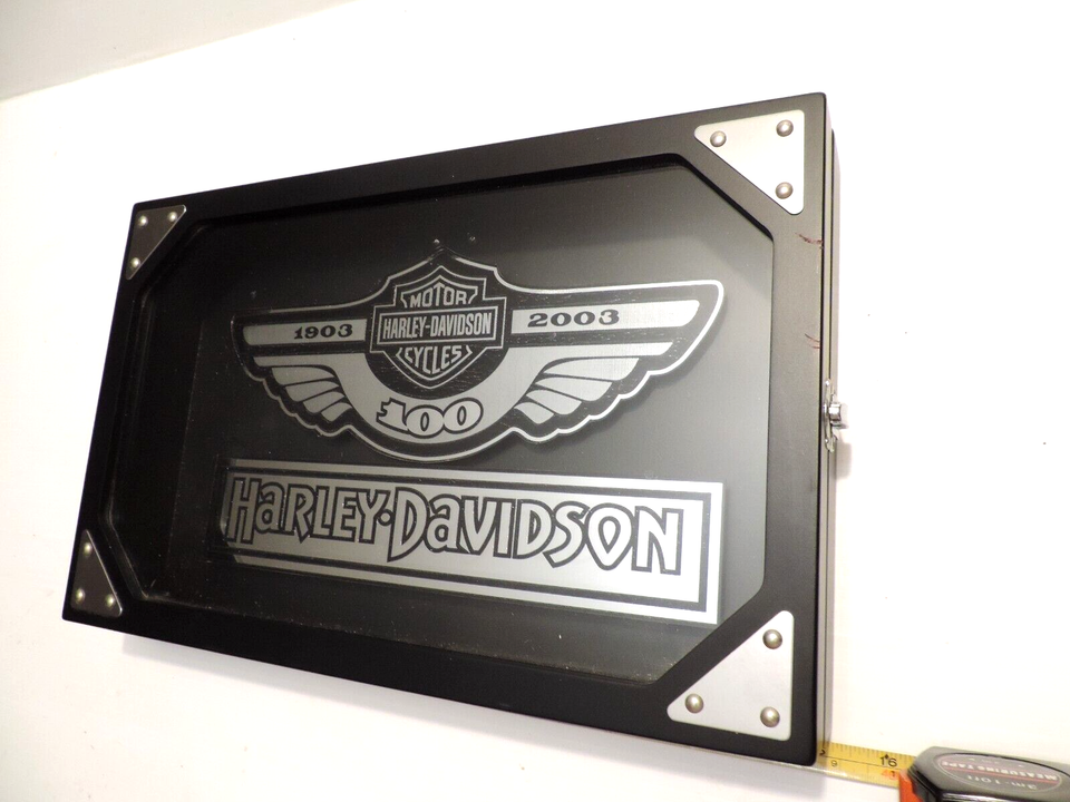 HARLEY DAVIDSON 100TH ANNIVERSARY SHADOW BOX RARE IN EXCELLENT ...