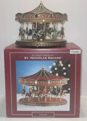 Saint Nicholas Square carousel non Working as is | eBay