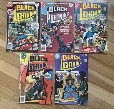 DC 1977 BLACK LIGHTNING #1-5 1st Appearance Cyclotronic Man Bronze Age ...