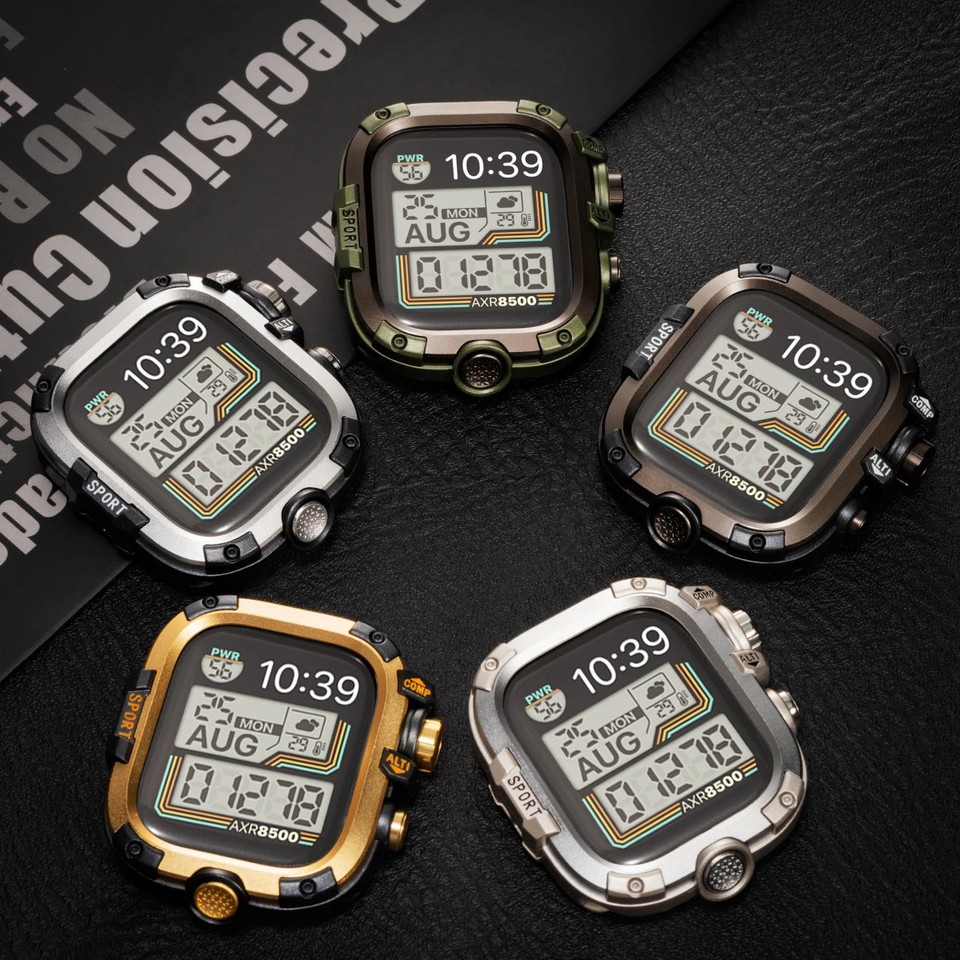 Stainless Steel Band+Metal Rugged Case For Apple Watch Ultra 11 10 9 8 ...