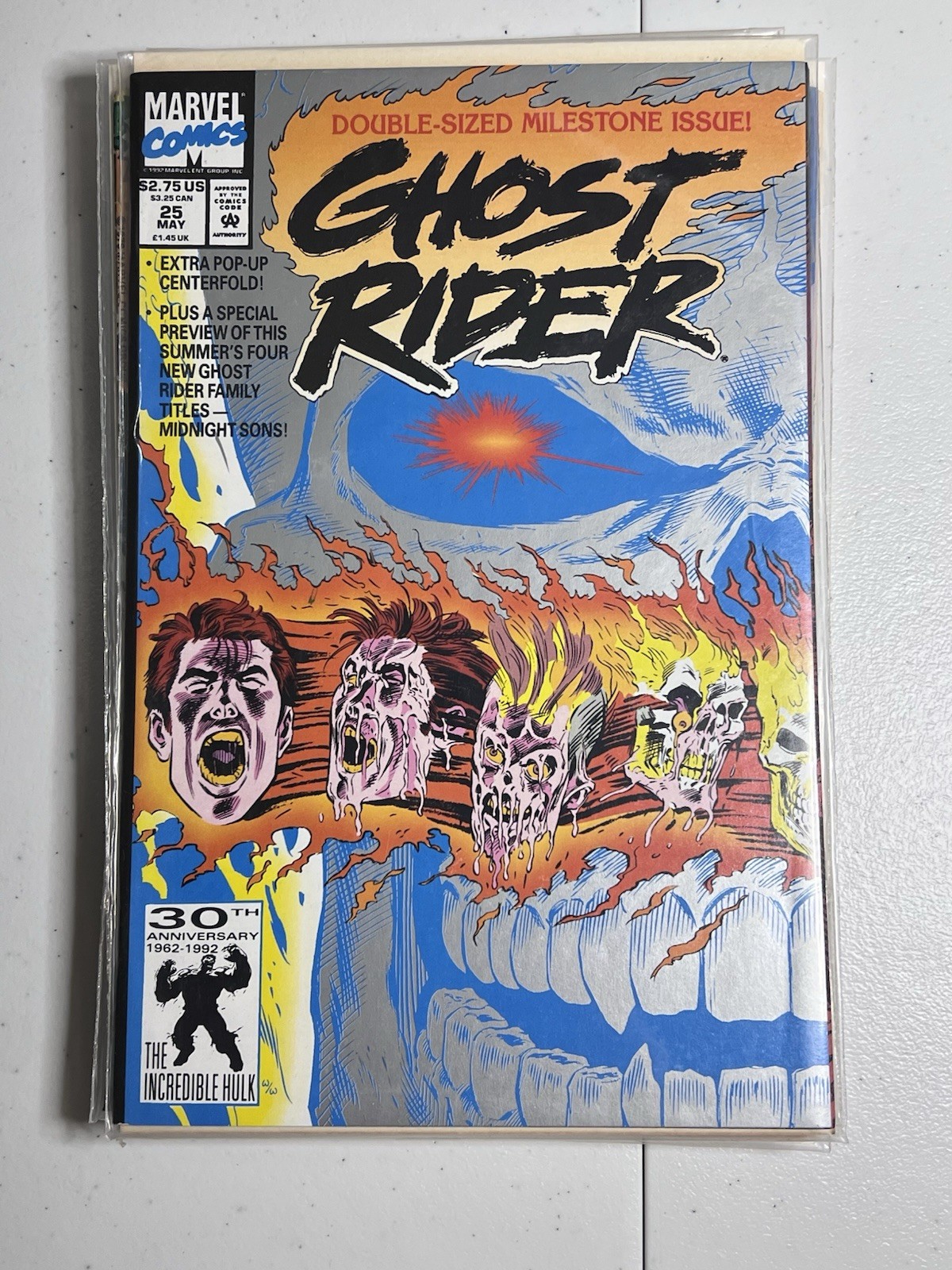 Marvel Ghost Rider #25 (1992) Double-Sized Milestone Issue Pop-Up ...
