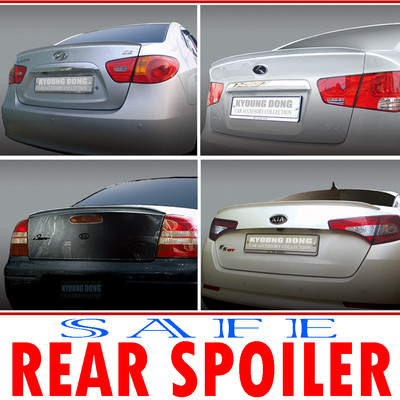 Rear Lip Spoiler PAINTED White Pearl For 2012 2016 Kia Rio Pride | eBay