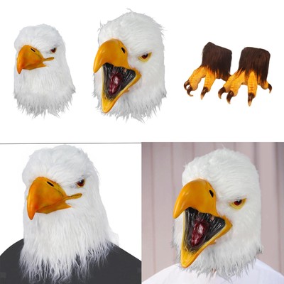 Eagle Head Mask, Halloween Costume Full Head Cover ,Realistic Eagle ...