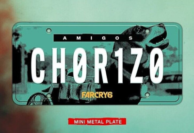 Far Cry 6 Fangs For Hire CHORIZO Collectors Ed. Mini License Plate ...