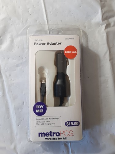 Metro PCS Vehicle Power Adapter 1000mA Current NIB VPA8030 | eBay