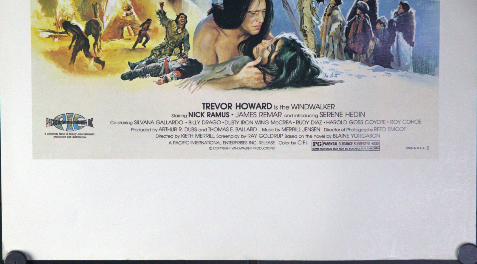 Windwalker - 1980 Original Window Card. Western, Trevor Howard, James ...
