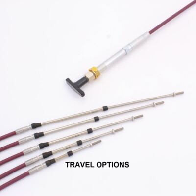 Twist to Lock Throttle Cable, 10-32 Threaded Rod, Clamp Hub (choose ...