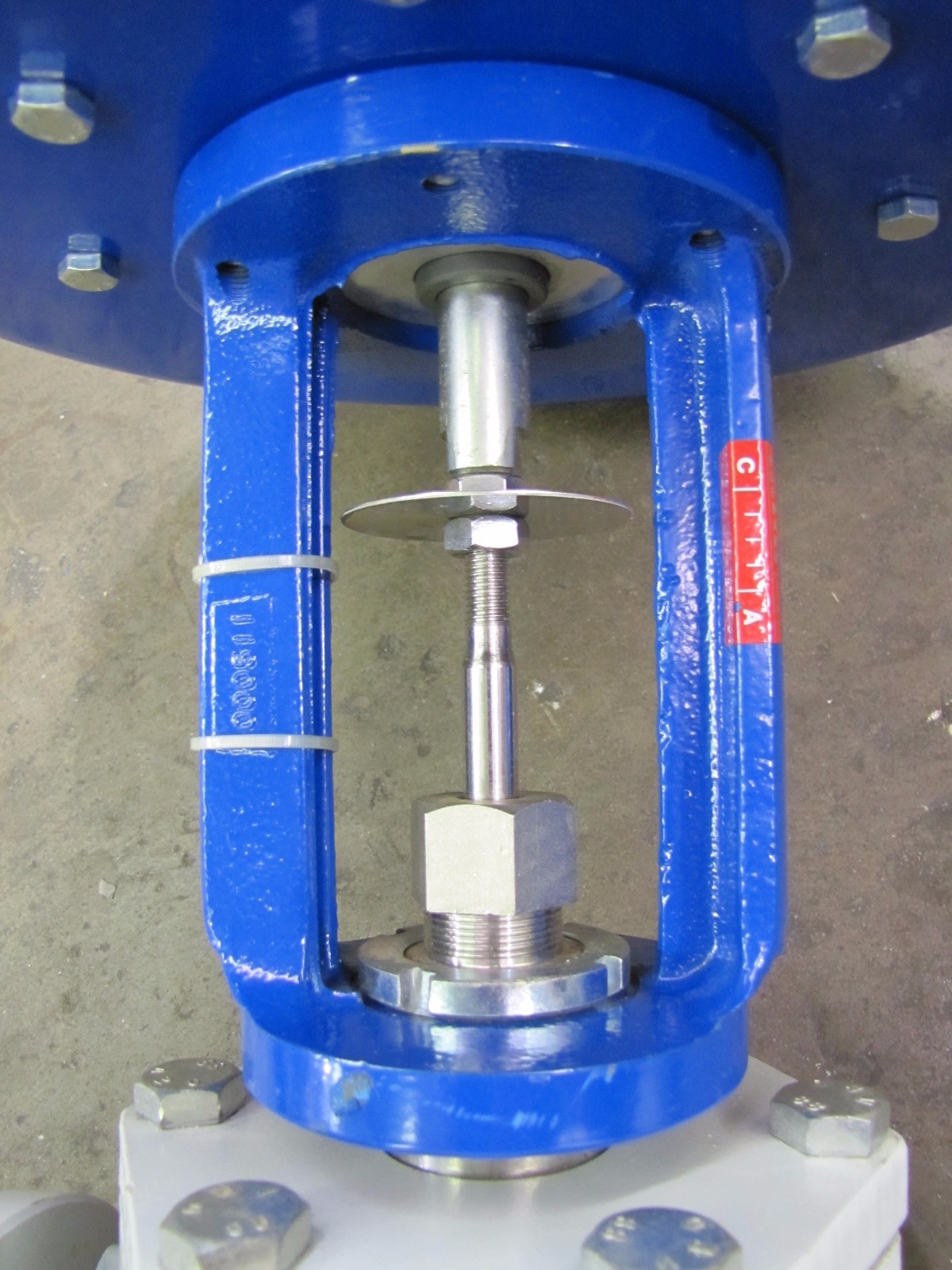 VALVOLE HOFMANN GGG40.3 AIR PNEUMATIC 3" 4 BOLT FLANGED DIAPHRAGM VALVE ...