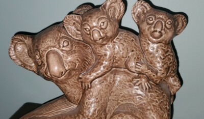 1978 Macky Ceramic Mold Koala Bears Mom and babies Baby Mother Rare ...