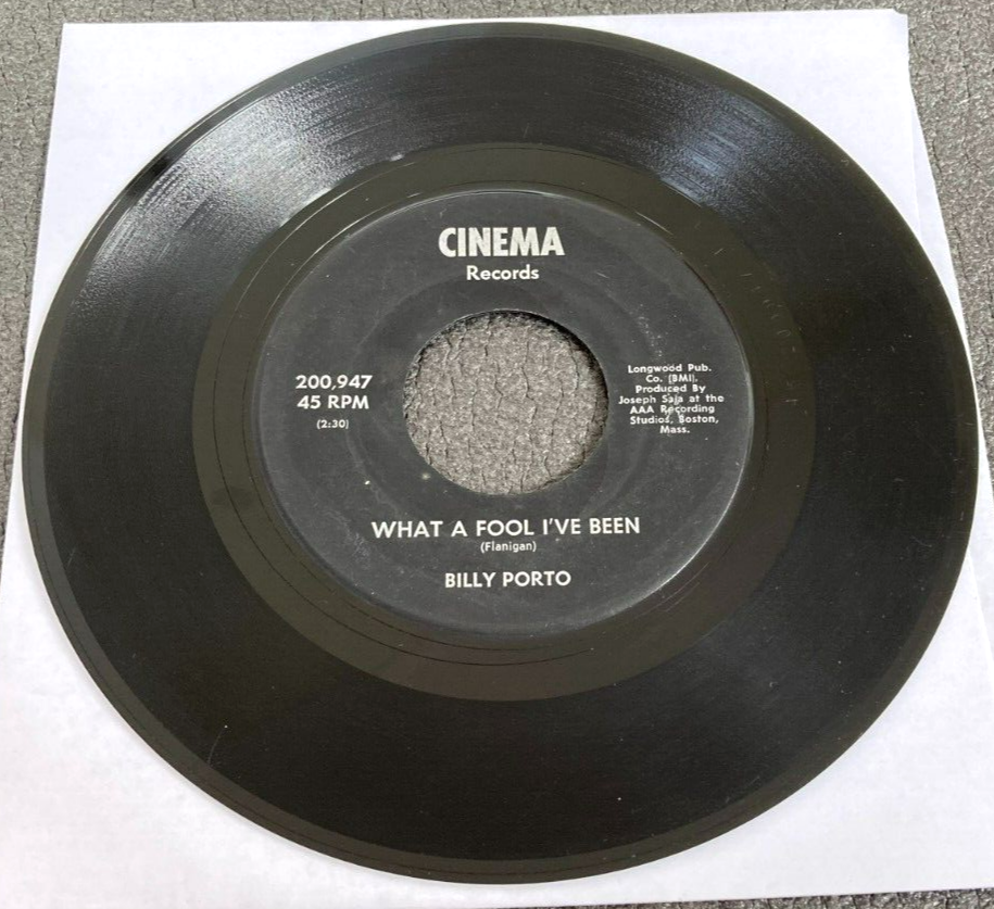Billy Porto - Summer Fun/What a Fool... 45 Cinema rare MASS. pop HEAR ...