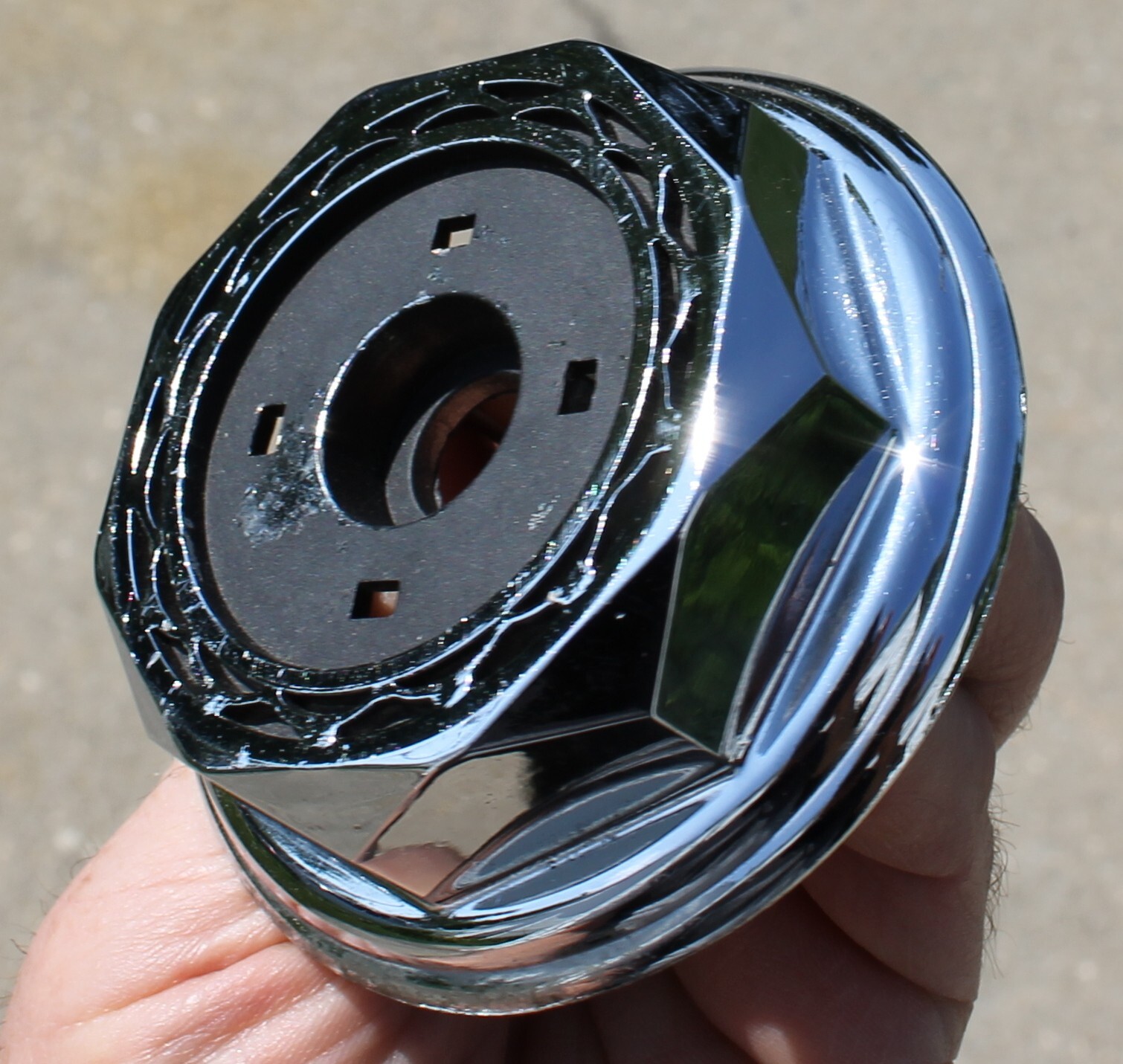 Vintage NOS Western Wheels Center Cap 9800-C Mag Slotted w/5 NOS Center ...