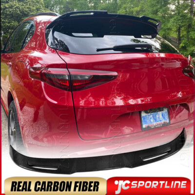 Fit For Alfa Romeo Stelvio 2017-23 Rear Roof Spoiler Trunk Wing Lip ...