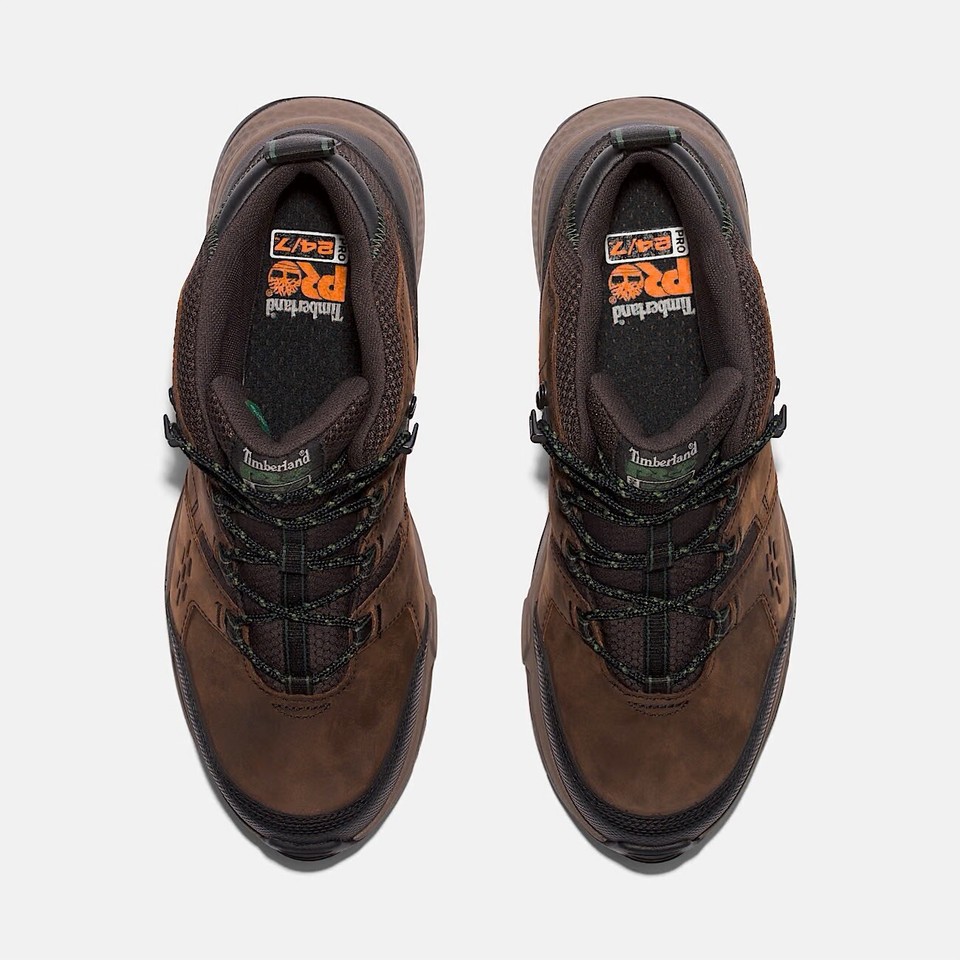 Men's Timberland PRO Switchback LT Waterproof Boots BROWN GREEN SOFT ...