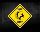 *Aluminum* Surf Zone Funny Metal Novelty Sign 12"x12" | eBay