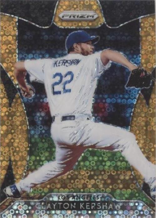 2019 Panini Prizm - Clayton Kershaw #98 Neon Orange Donut Circle Prizm ...