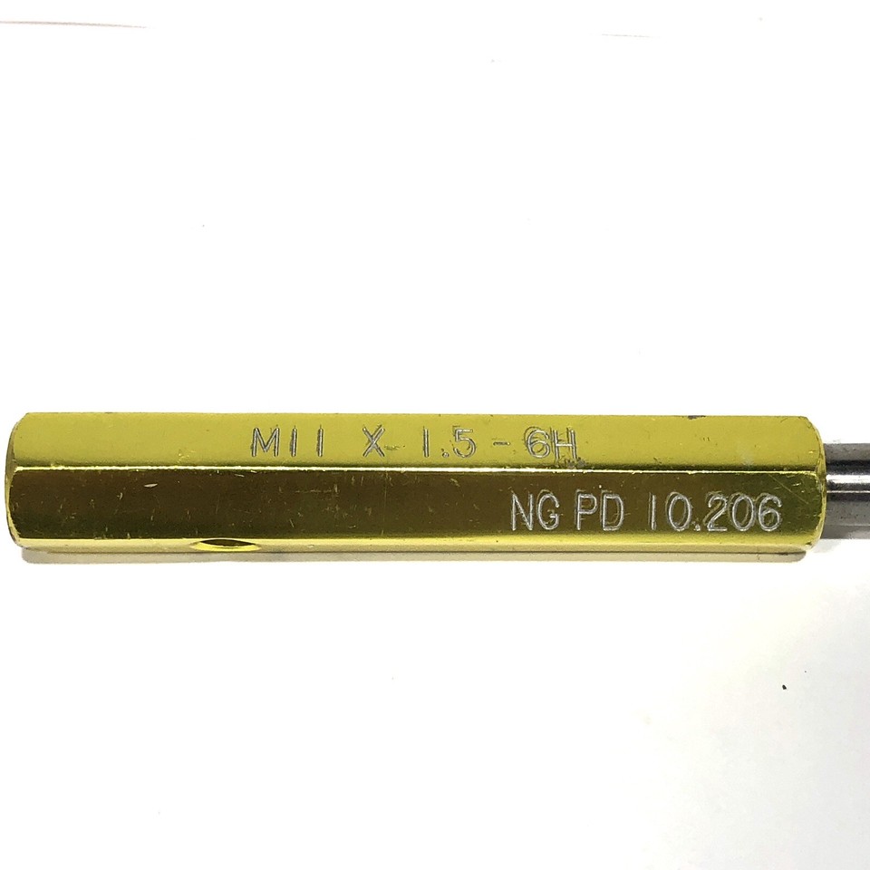 * M11 X 1.5 6H METRIC LEITECH THREAD PLUG GAGE GO NO GO P.D.'S 10.026 ...