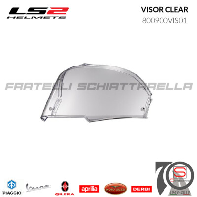 Visiera Visor Trasparente Clear Casco LS2 Valiant II FF900 800900VIS01 ...