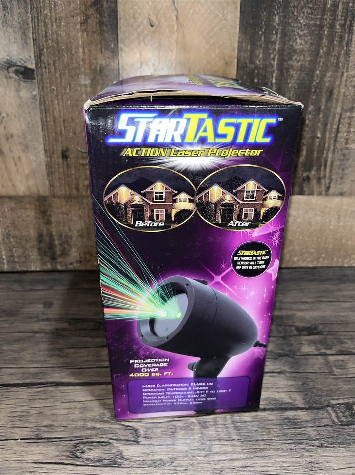 StarTastic Holiday Light Show Action Laser Light Projector ...