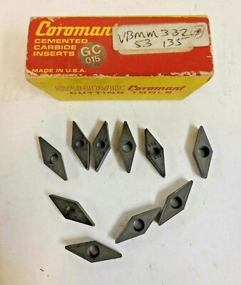 SANDVIK Coromant VBMM 332 53 135 Lathe Carbide Inserts 10 Pcs New | eBay