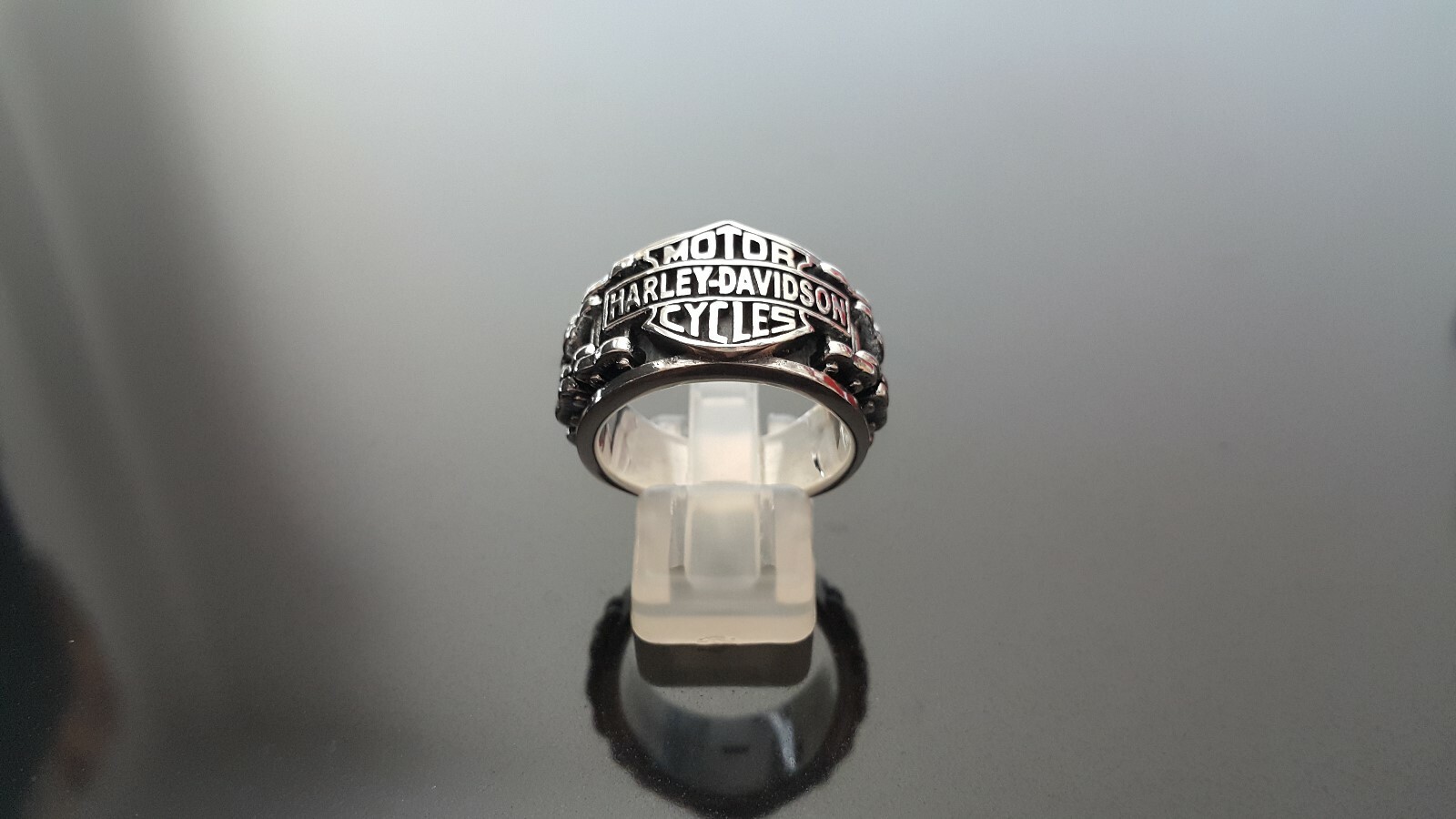 925 Sterling Silver Motor CYCLES Biker Rocker RING Exclusive Pre-owned ...