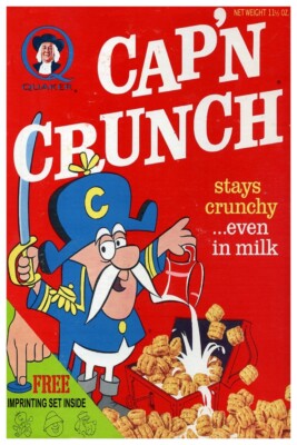CAPTAIN CRUNCH CEREAL BOX - 11"x17"-12"x18" BUY ANY 2 GET ANY 1 FREE ...