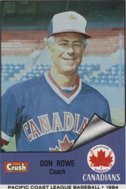 1984 Cramer Pacific Coast League - Don Rowe #243 for sale online | eBay