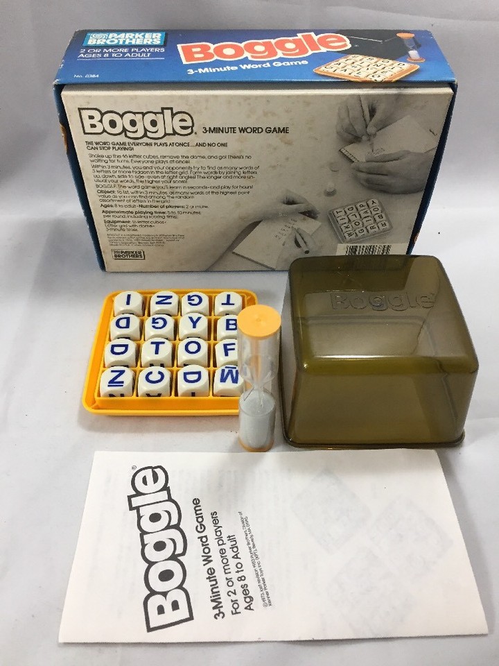 Classic 1983 Boogle Game All Pieces And Instructions Included. Fun Game ...
