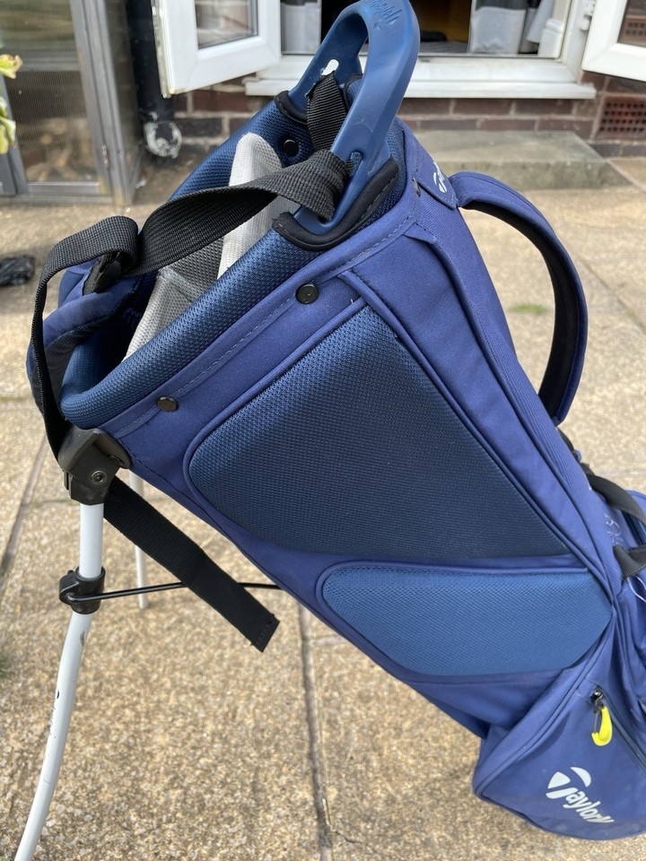 Taylormade Flextech Stand Bag Royal Blue with Shoulder Strap | eBay UK