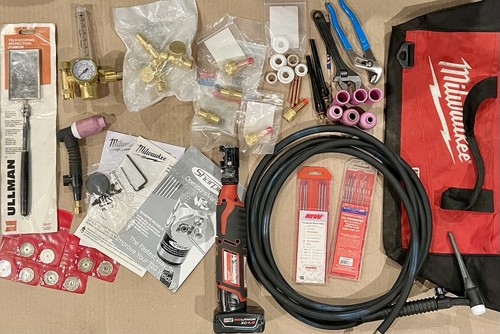 Milwaukee Sharpie Cordless Hand Held Tungsten Sharpener Tig Torch Flow ...