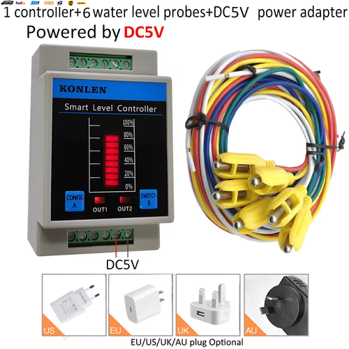 Tuya Tank Water Level Sensor Controller Monitor WIFI Automatic Flood ...