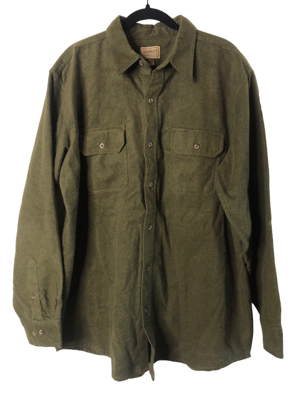 C.E. Schmidt Workwear Army Green 100% Cotton Collard … - Gem