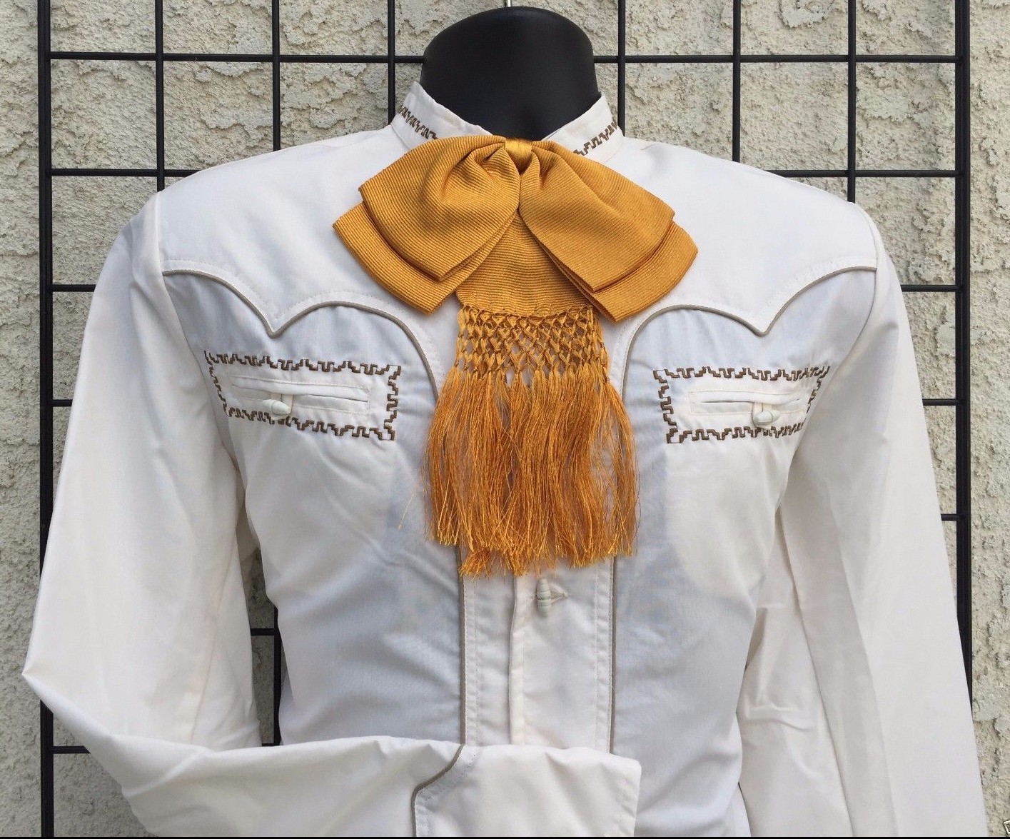 Mexican Western Shirt Stitched. Camisa Mariachi,Charro Bordada de ...