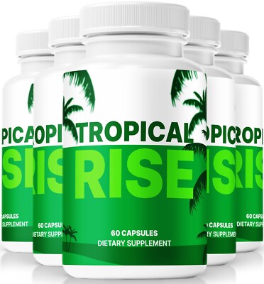 (5 Pack) Tropical Rise Pills, TropicalRise Supports Male Vitality ...