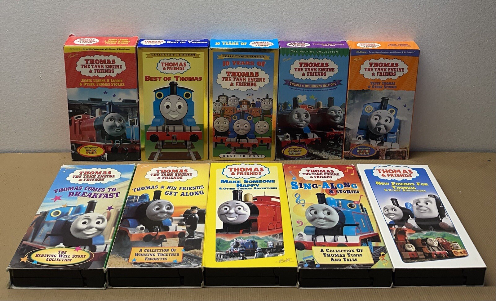 Lot of 10 Thomas The Train VHS Vintage Train TV Show Tapes Sing A long | eBay