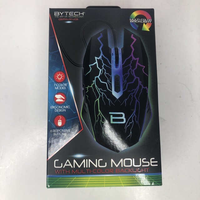 Bytech Multi-color Backlight Gaming Mouse With 6 Buttons & 7 LED Colors ...