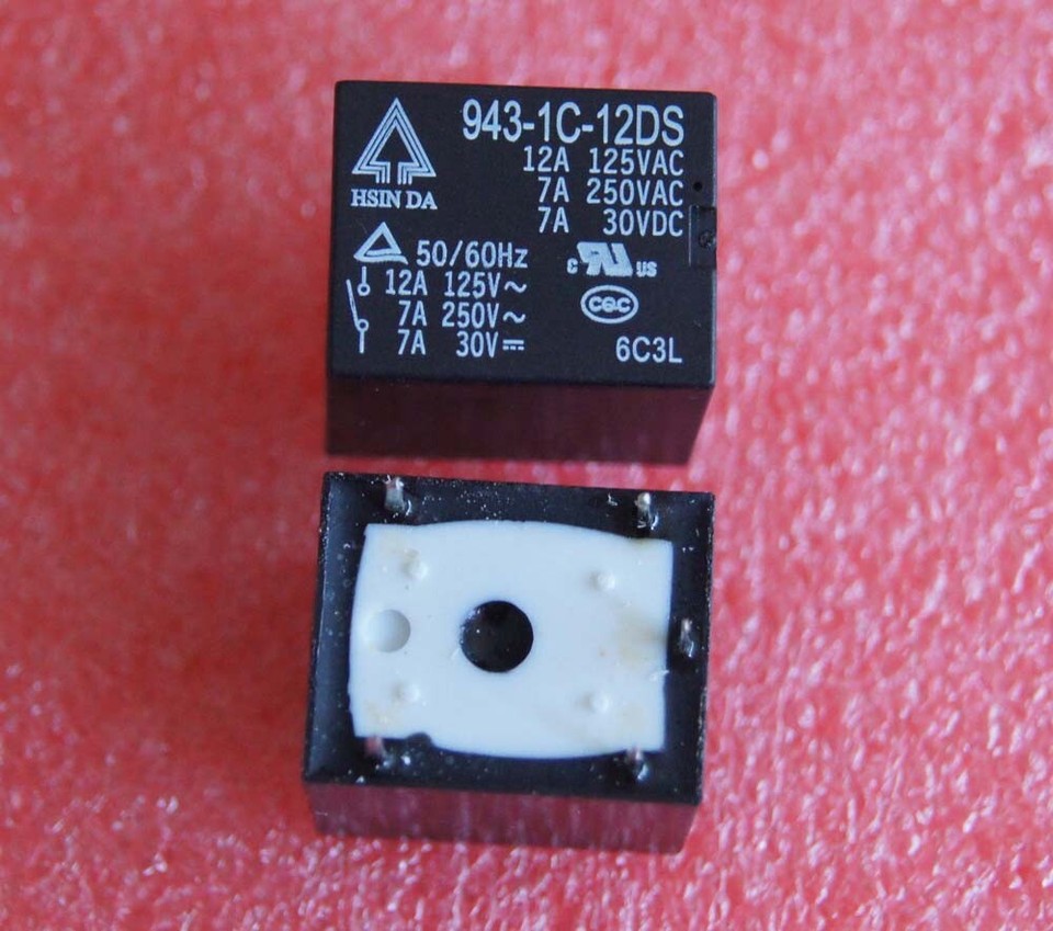 10pcs New 943-1C-12DS 12VDC 12A 125VAC Relays 5Pins | eBay Australia