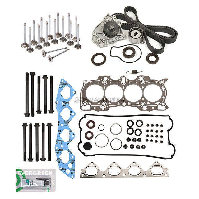 Head Gasket Set Valves Timing Belt Kit Fit 97-01 Honda CRV 2.0L DOHC ...