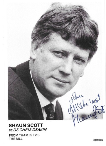 The Bill - Shaun Scott - DS Chris Deakin - Signed Cast Card - Dedicated ...