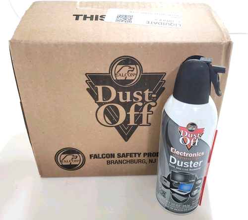 12 pk Compressed Air Computer TV Gas Cans Duster 10 oz DUST OFF ...