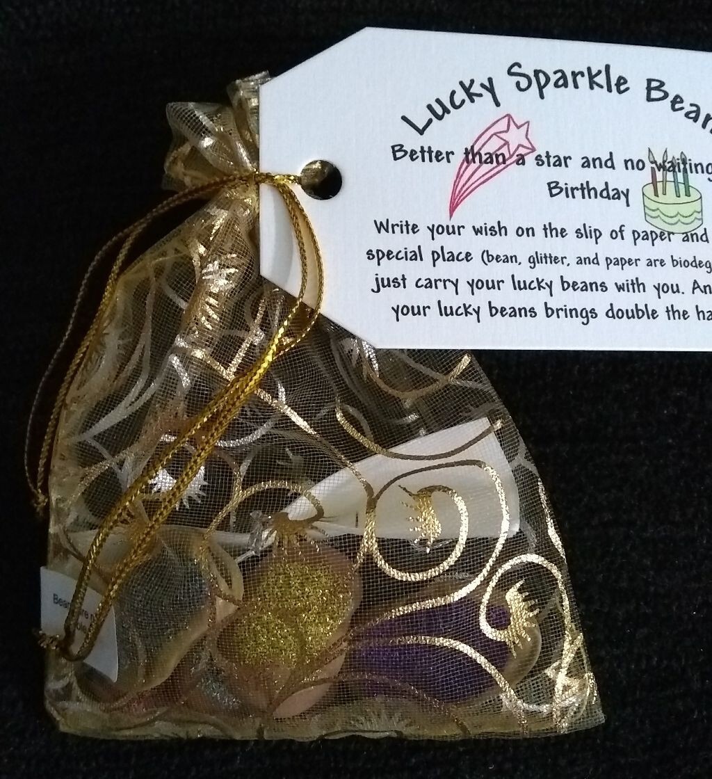 Lucky Sparkle Beans Pretty Glitter - wishing beans mojo beans - Choice of Color | eBay