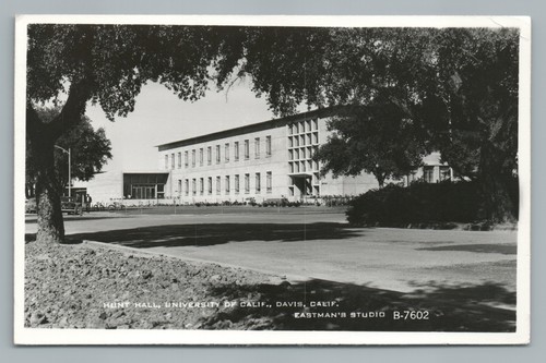 Hunt Hall—University of California DAVIS Vintage RPPC Eastman's Photo ...