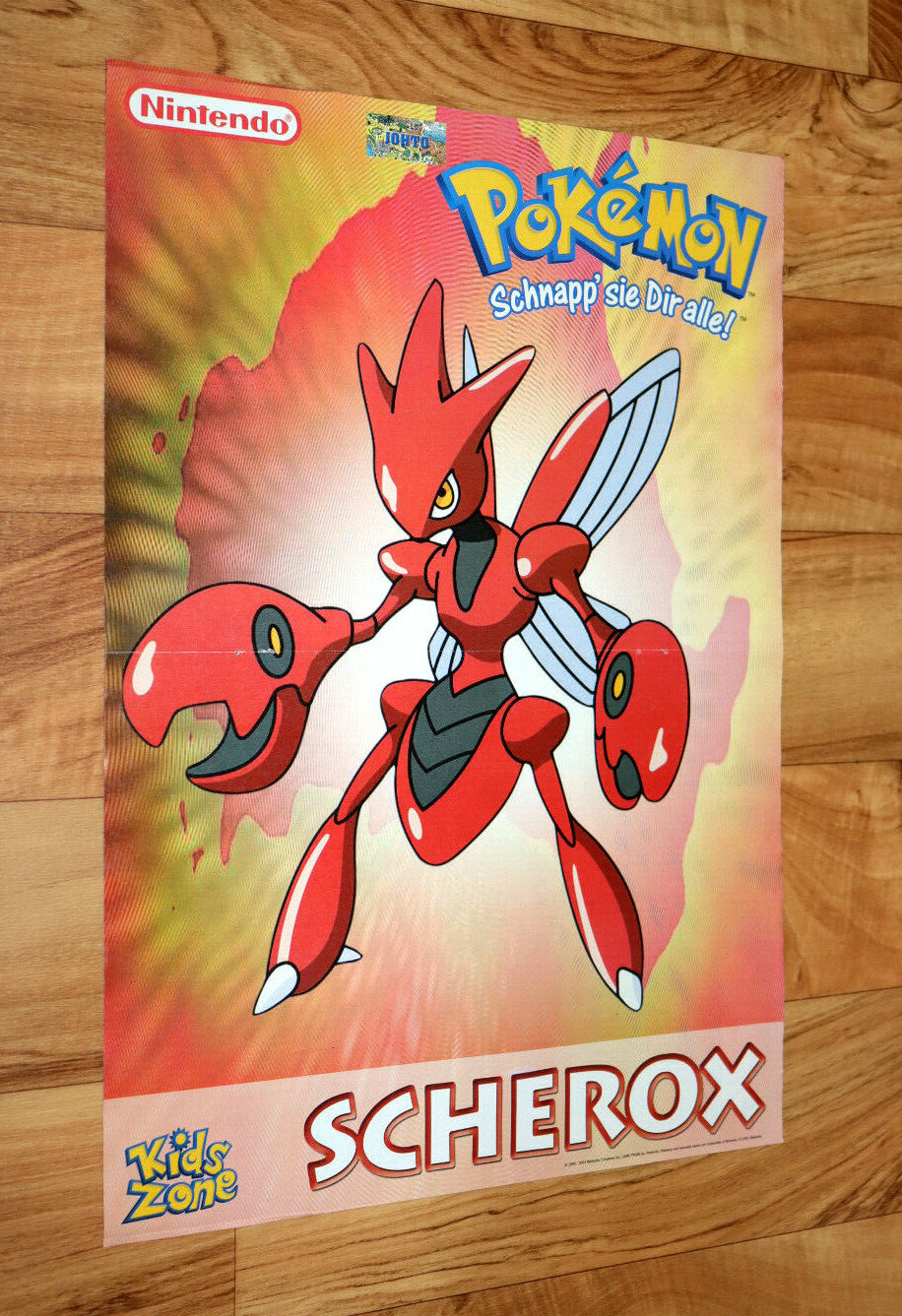 Nintendo Pokémon Stadium 2 / Pokemon Scizor / Scherox Rare Poster ...