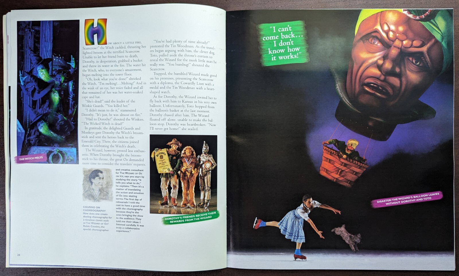 The Wizard Of Oz On Ice Souvenir Program, Ringling Bros Barnum Bailey ...