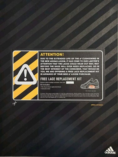 2005 DOUBLE SIDED PRINT AD - ADIDAS SHOE AD - ADIDAS AXIOM A3 ...