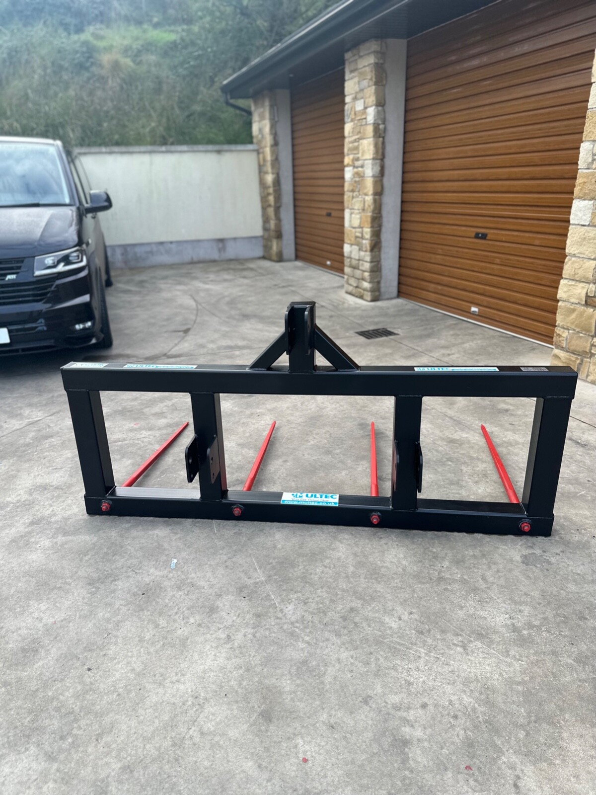 1.8m Heavy Duty 3PL Double Bale Spike (Tractor Mount 3-point linkage ...