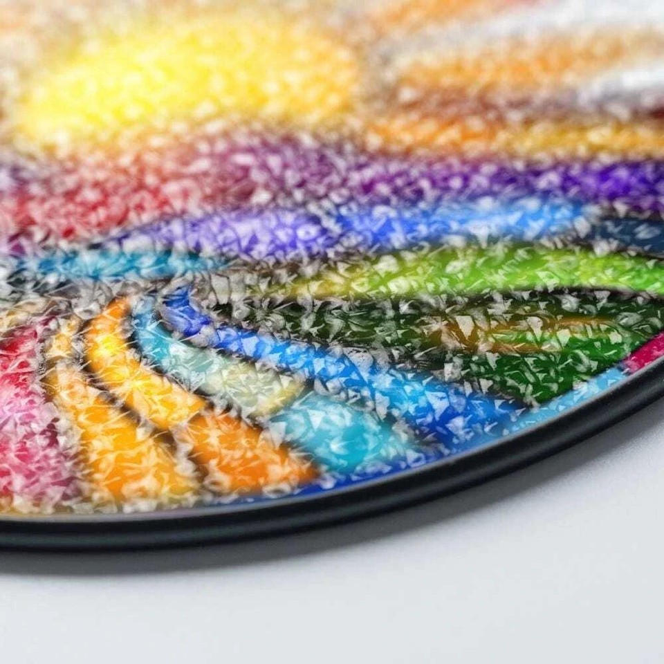 Witch Frog Stained Glass Suncatcher Halloween Toad Round Window Hanging ...