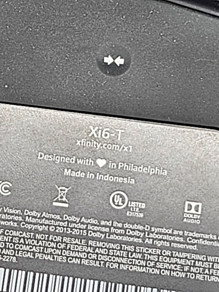 Xfinity Xi6-T Model TX061AEI Streaming Box With Remote & Power Cable | eBay